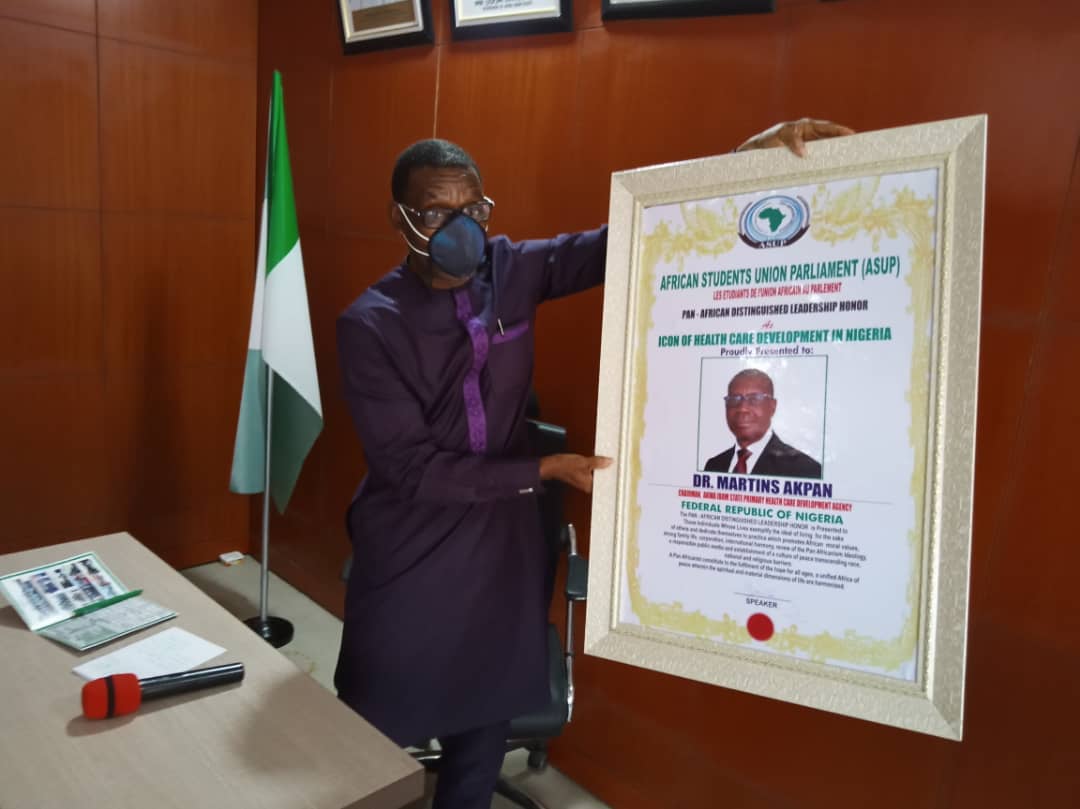 Dr. Martin Akpan, Chairman AKSPHCDA Receives African Students Union ...